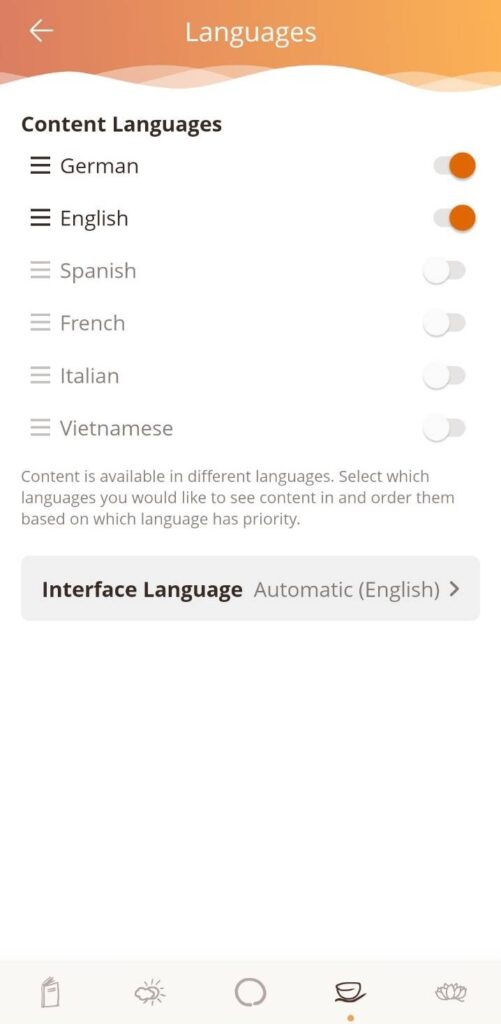 App release 2.13: new video player and simplified settings - Plum Village Mobile App