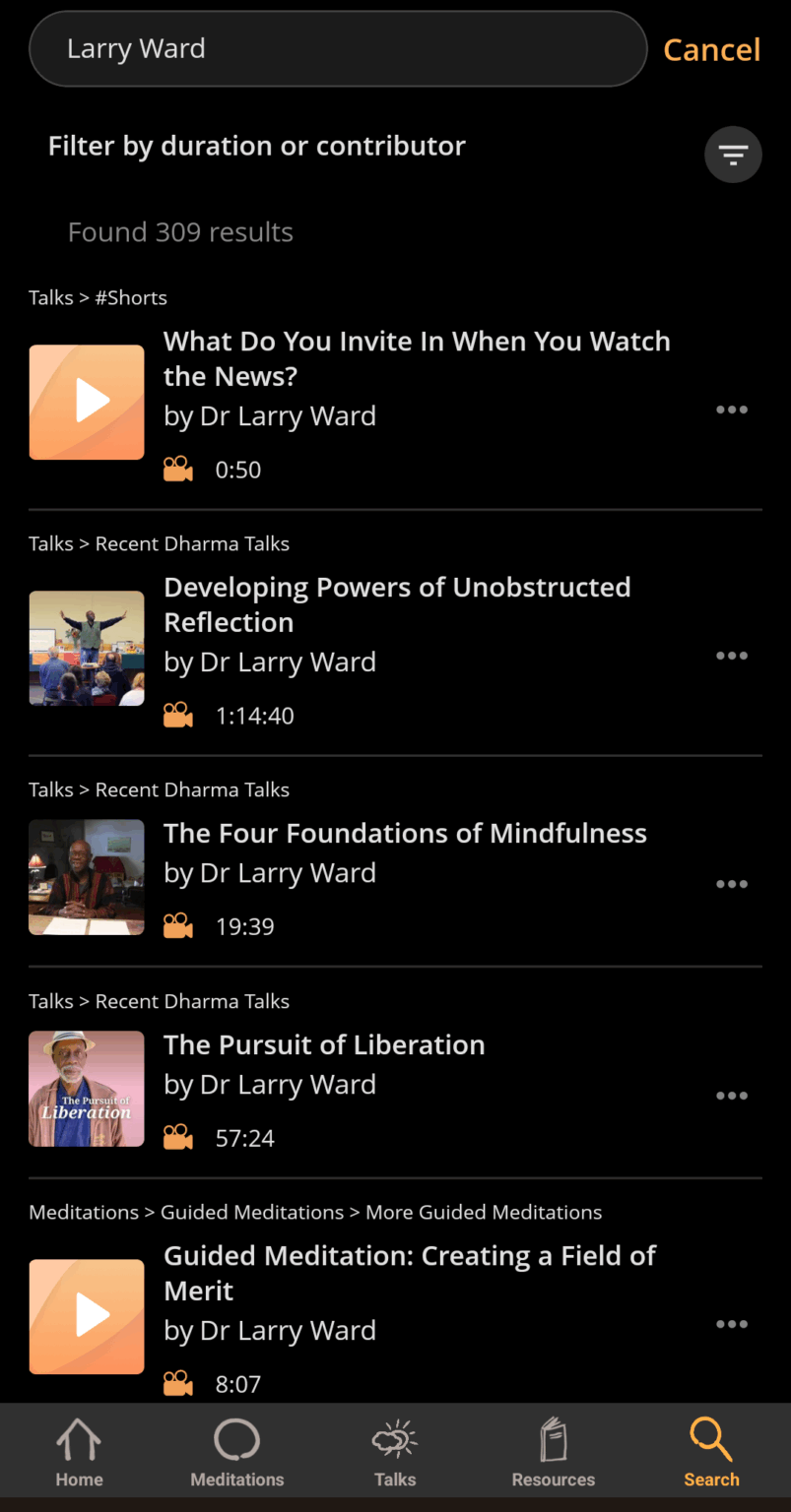 On the App: Talks and meditations by Dr. Larry Ward - Plum Village ...